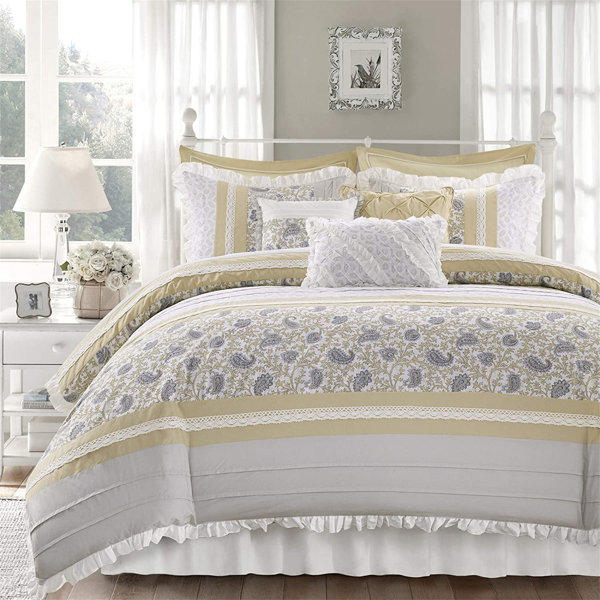 Charlton Home® Alarise Cotton Percale Paisley Comforter Set - Wayfair Canada